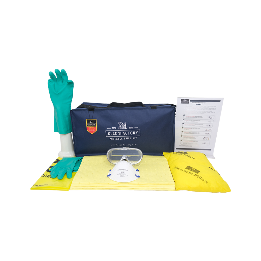 Jual KLEENFACTORY PORTABLE CHEMICAL SPILL KIT KF